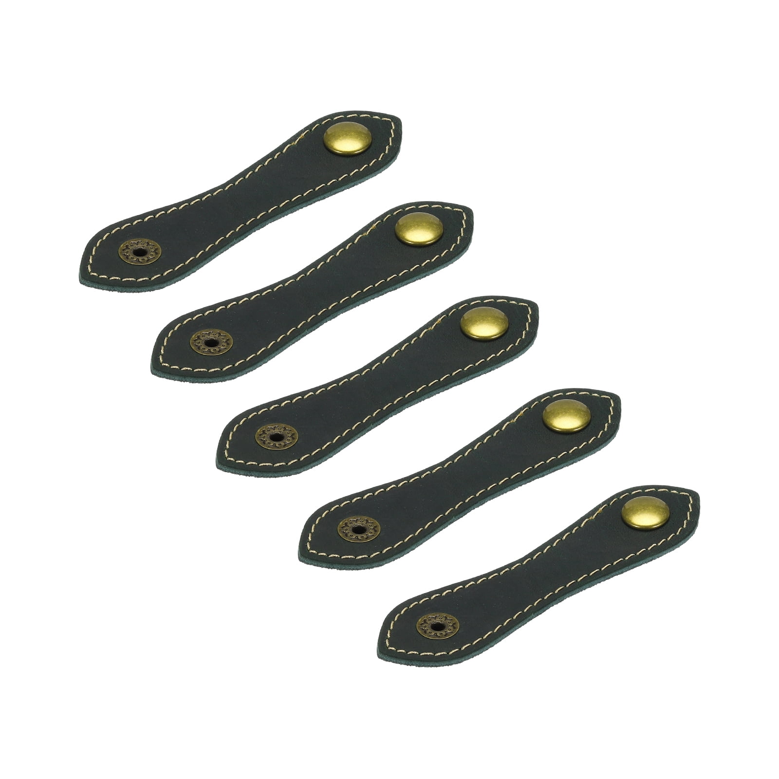 5Pcs Leather Cable Straps Cord Organizer 100x20mm Cable Ties Portable ...