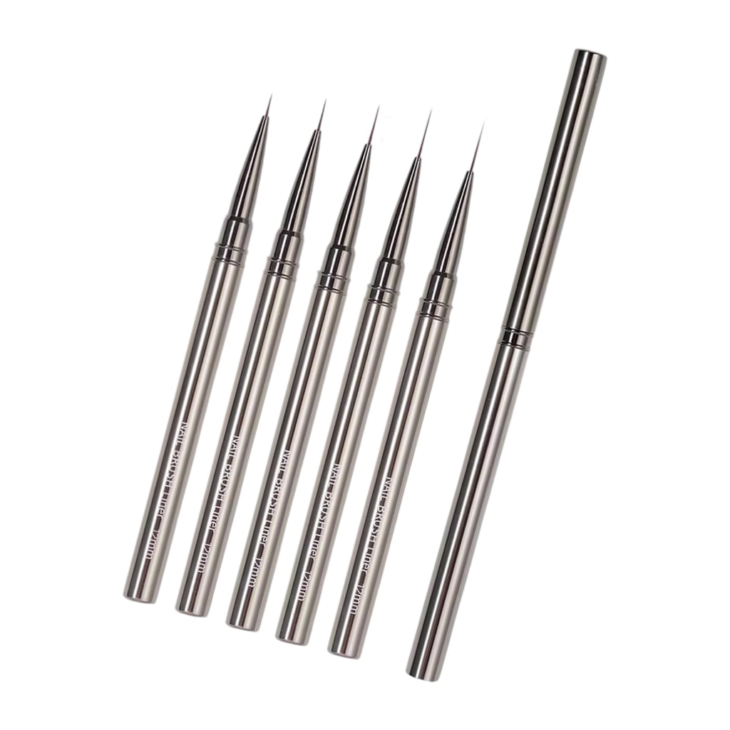 5Pcs Liner Nail Art Precise Brushes Set Handle For Salon And Home ...