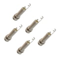 5Pcs Long Threaded Socket Cylinder Input Output Plug Sockets 6.35mm 1/4 ...