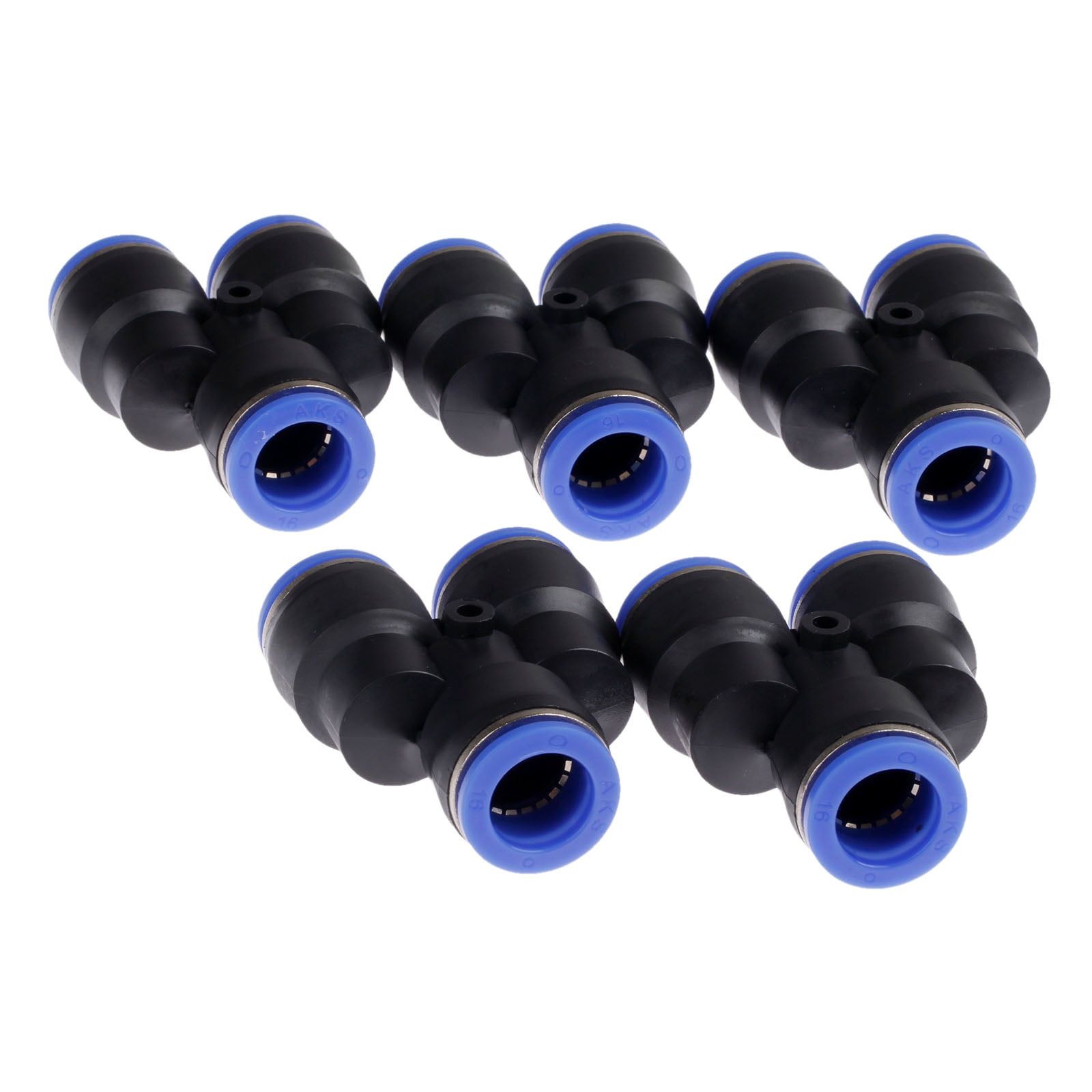 5Pcs/Lot Pneumatic Fittings 3 Way Air Pneumatic Connector Y Union 16mm ...