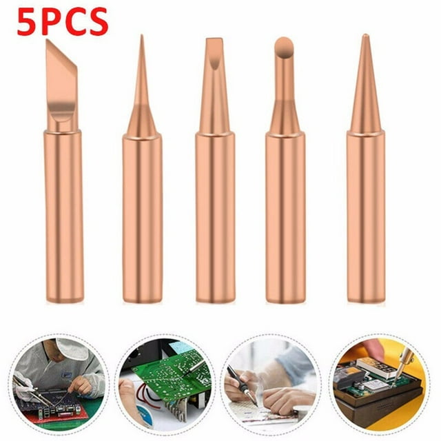 5Pcs/Lot Set 900M-T Soldering Tip Solder Iron Welding Tips Soldering Tools - Walmart.com