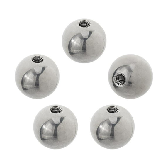 5Pcs M6x22mm Ball Nuts Knob 304 Stainless Steel Female Thread Ball Nut Caps Silver Replacement ...