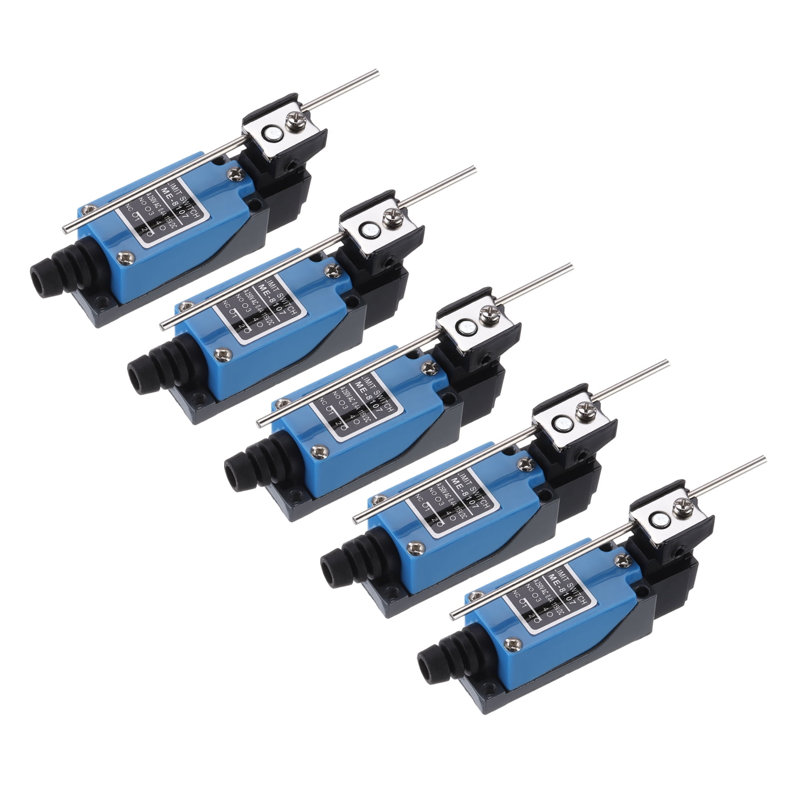 5Pcs ME8107 1NO + 1NC Micro Limit Switch 5A/0.4A 250VAC/115VDC Waterproof Miniature Micro ...
