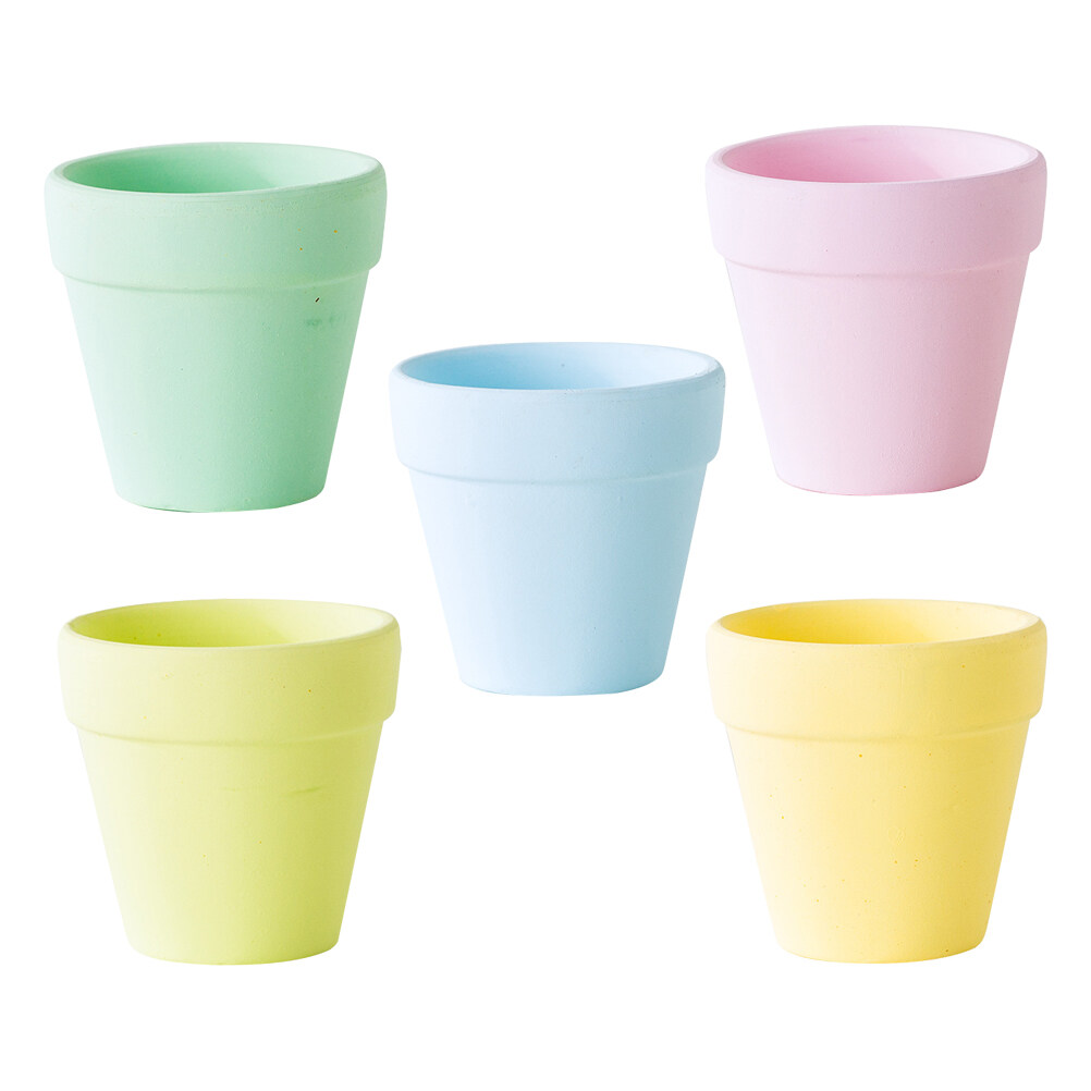 5Pcs Macarons Ceramic Flower Pots Succulent Plant Pots Decorations ...