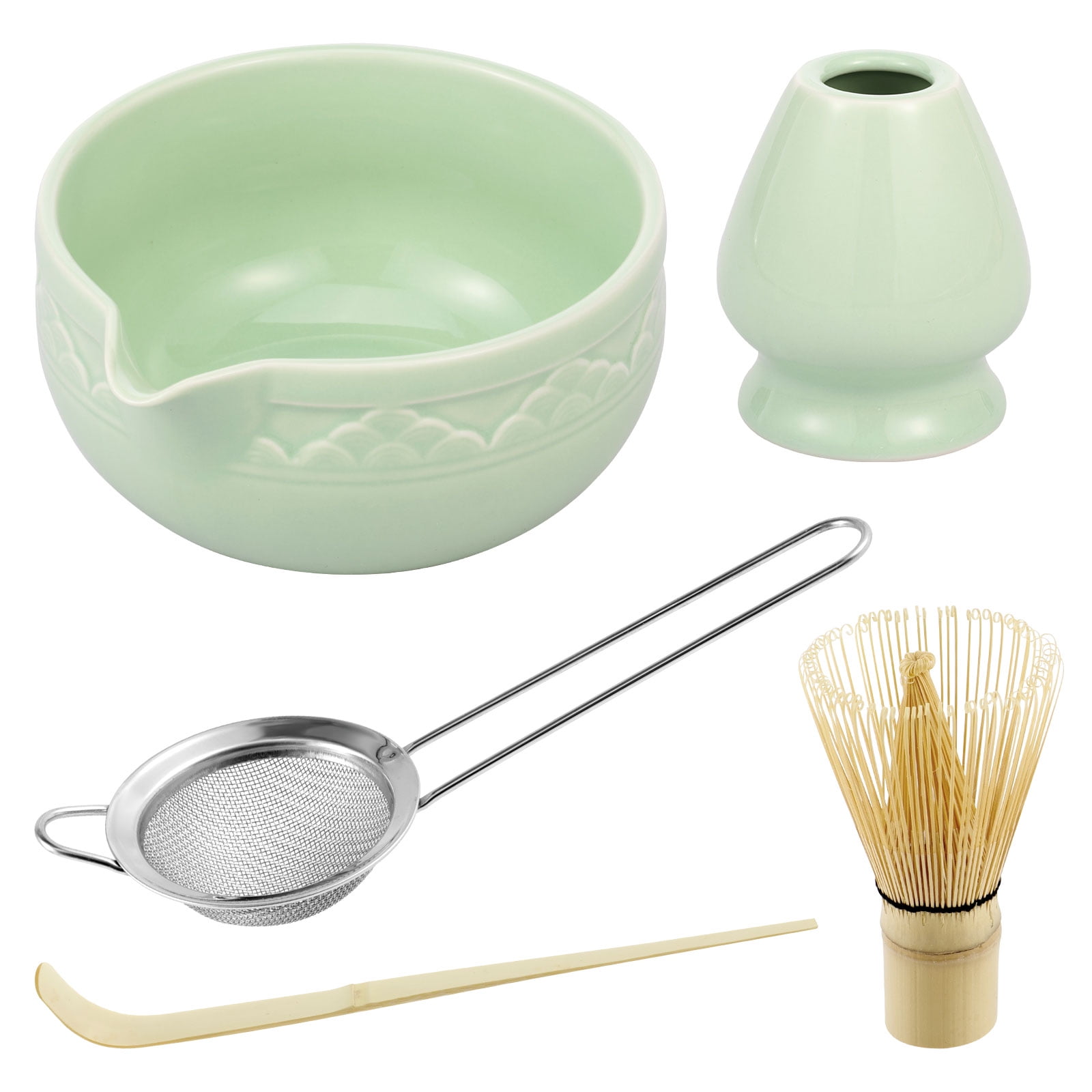 5Pcs Matcha Tea Making Tool Set Bamboo Matcha Whisk Set with Whisk ...