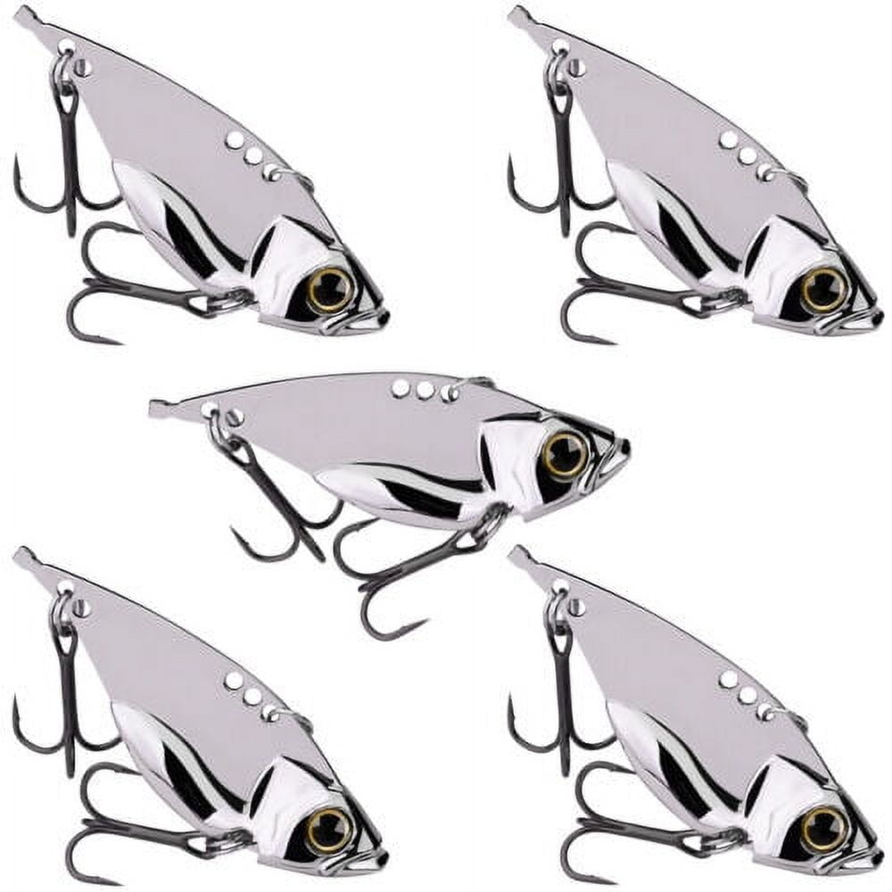 5Pcs Metal Blade Fishing Lures 5/7/10/15/20g Hard VIB Crank Bait ...