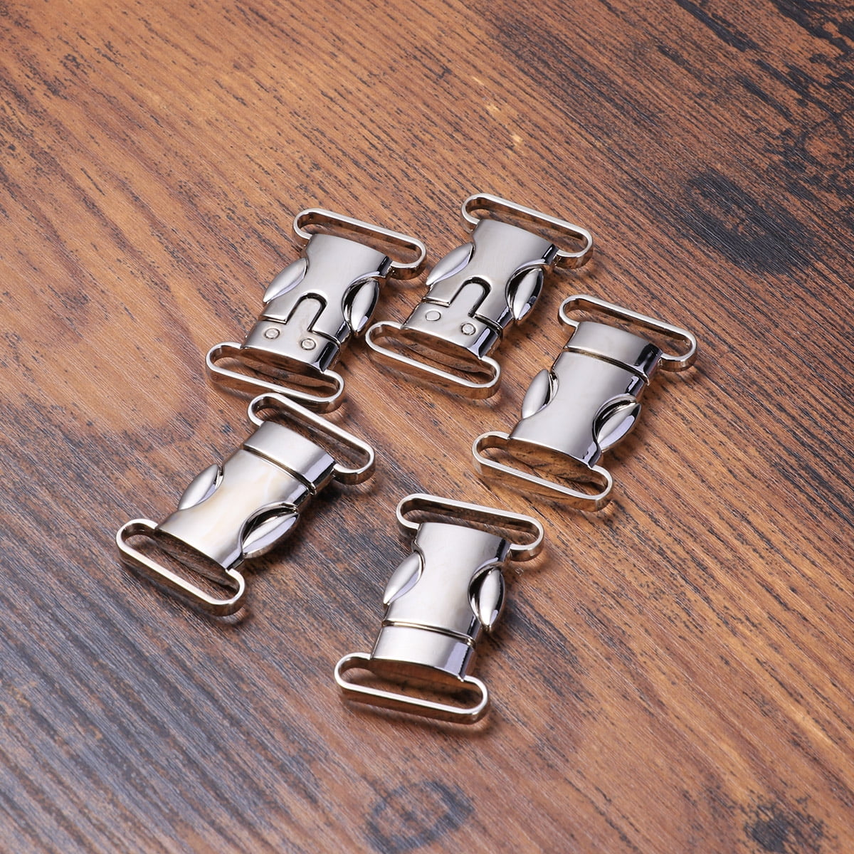 5Pcs Metal Buckle Strap Clip Side Release Buckles Nylon Strap Clips ...