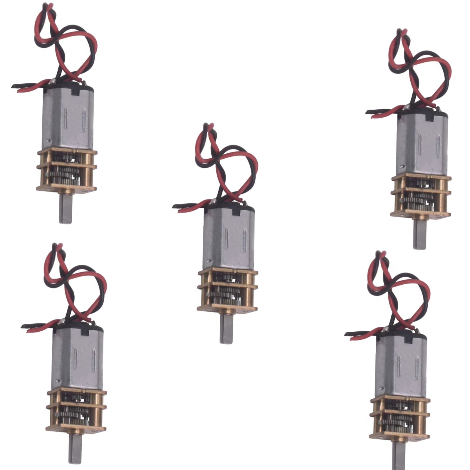 5Pcs Metal Gear Motors DC Reduction Motor for Various Applications, DC ...
