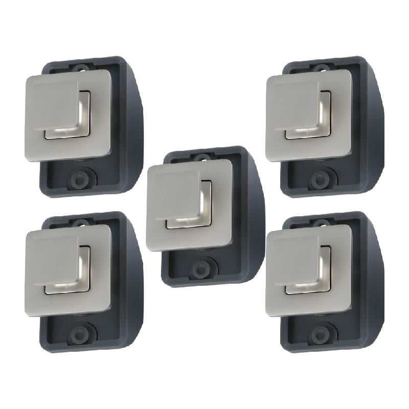 5Pcs Metal Push Button Cabinet s Keyless For Campers Boats Easy Install ...