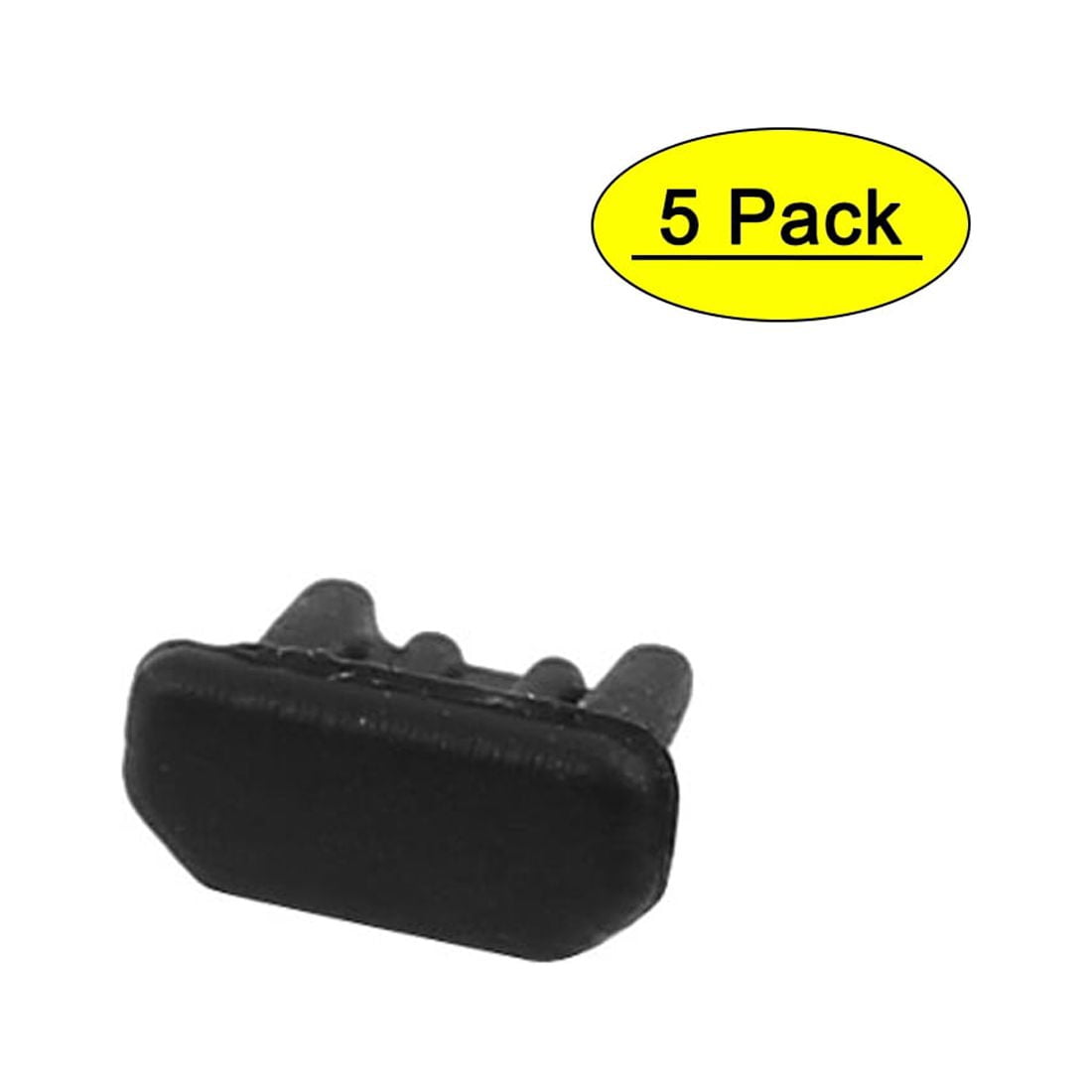 5Pcs Micro-USB Black Silicone Anti-dust Stopper/Plug for Protect Data ...