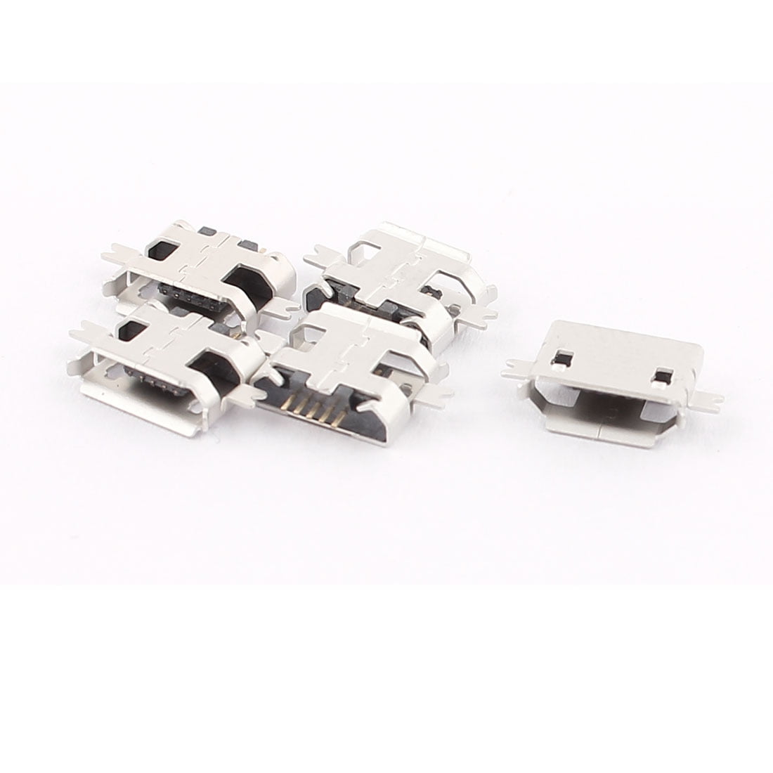 5Pcs Micro USB Female Socket 180 Degree 5-Pin Jack Solder Connector ...