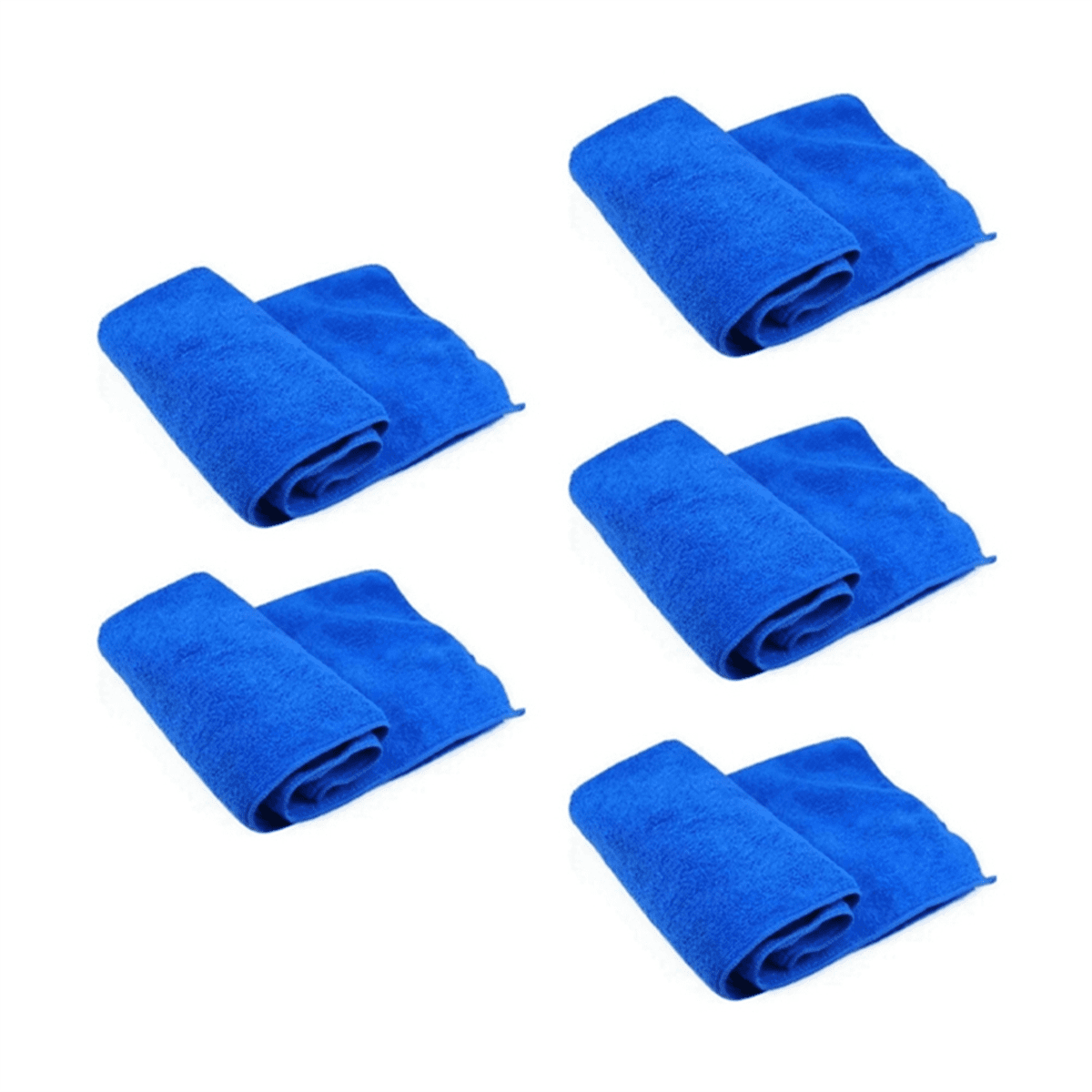 5Pcs Microfiber Cleaning Cloths Lint Free Towel for Car Window Reusable ...