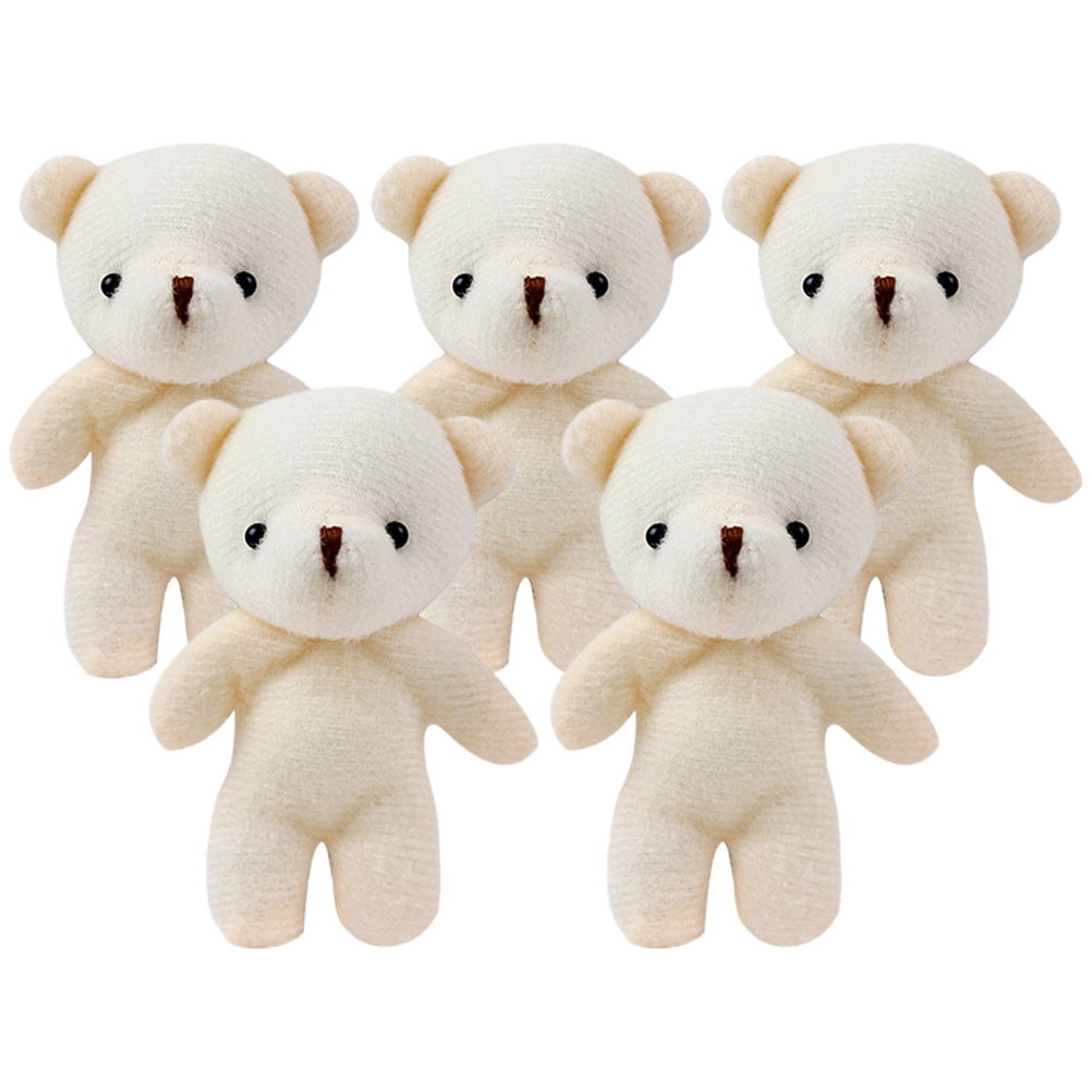 Raindrops Mini Bear Stuffed Animal Toys Beige Cloth 5Pcs For DIY ...
