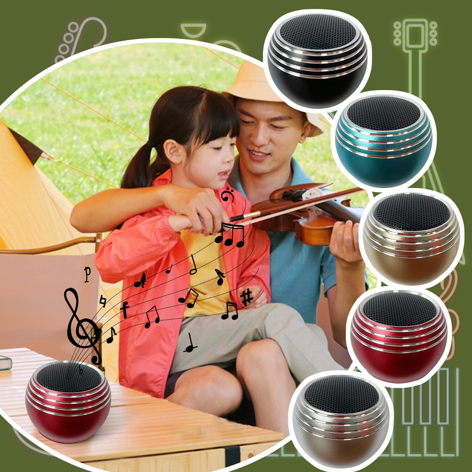 5Pcs Mini Bluetooth Speaker, Yannianjz Mini Bluetooth Speaker, Small ...