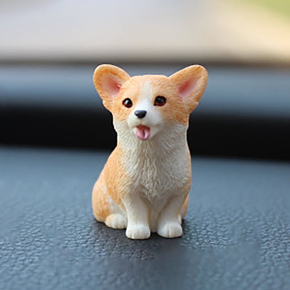 5Pcs Mini Corgi Figurine under $5! kkbbma Mini Corgi Cute Resin ...