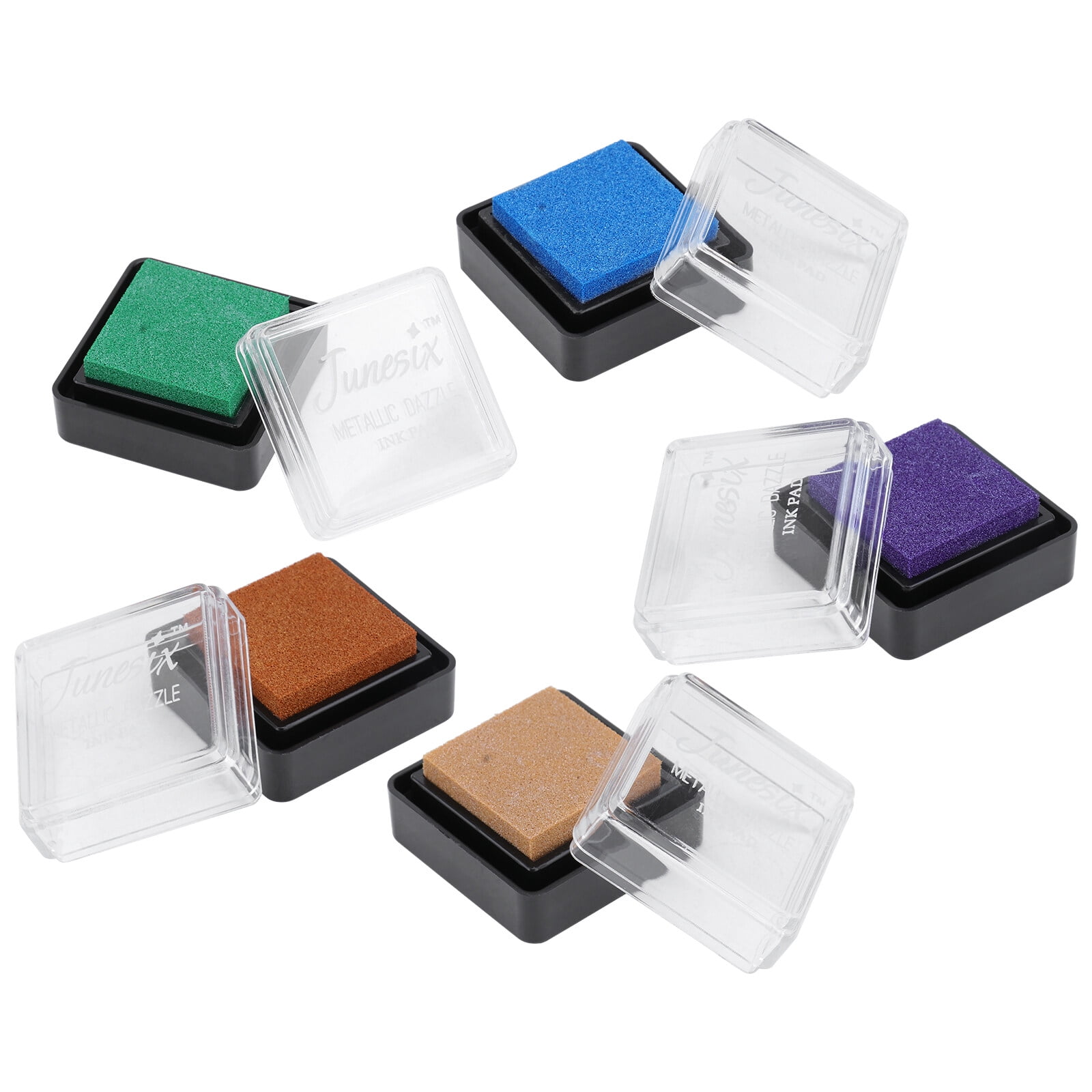 5Pcs Mini Ink Pads Metallochrome Ink Stamp DIY Graffiti Ink Pads ...