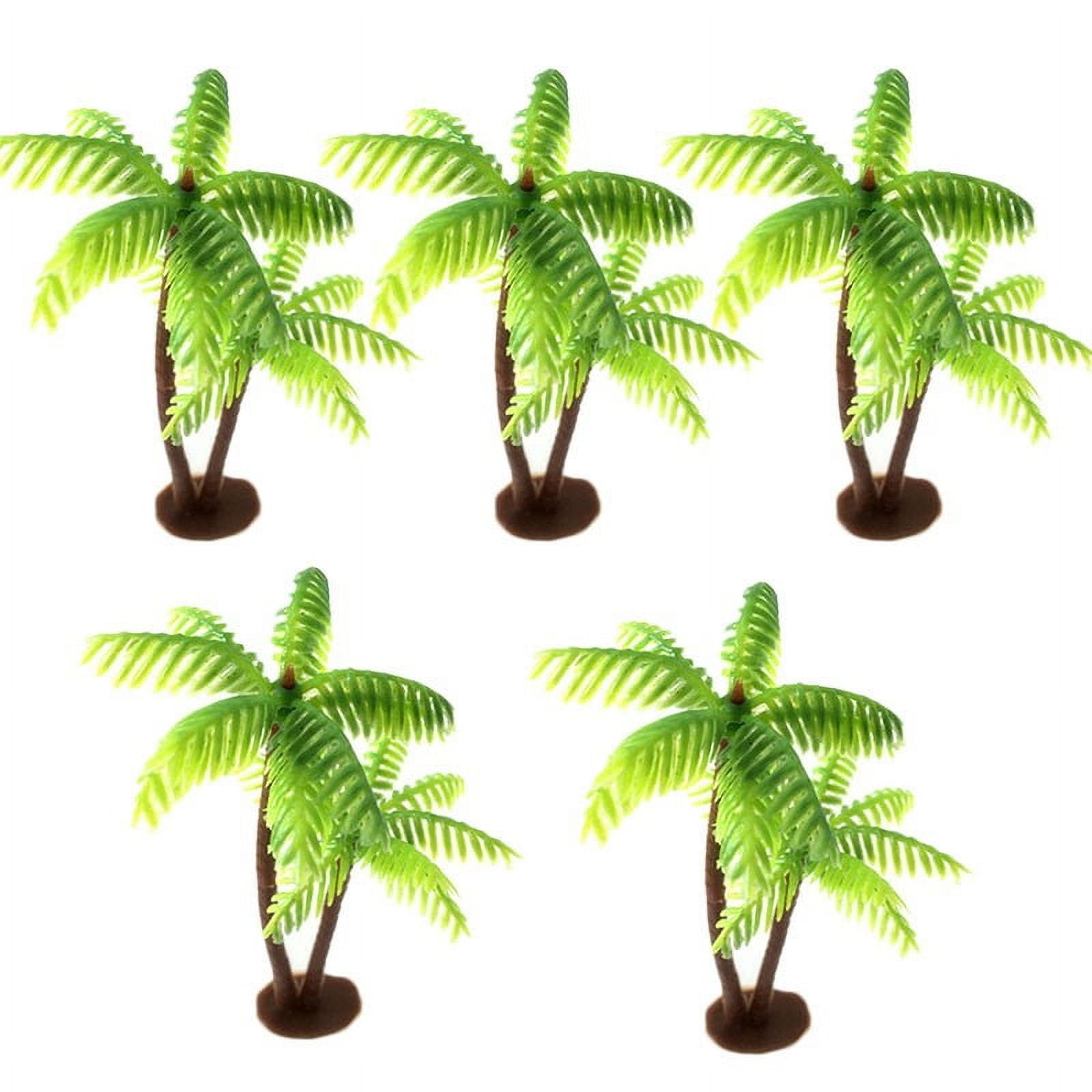 5Pcs Mini Plastic Coconut Palm Tree Plant Craft Micro Landscape ...
