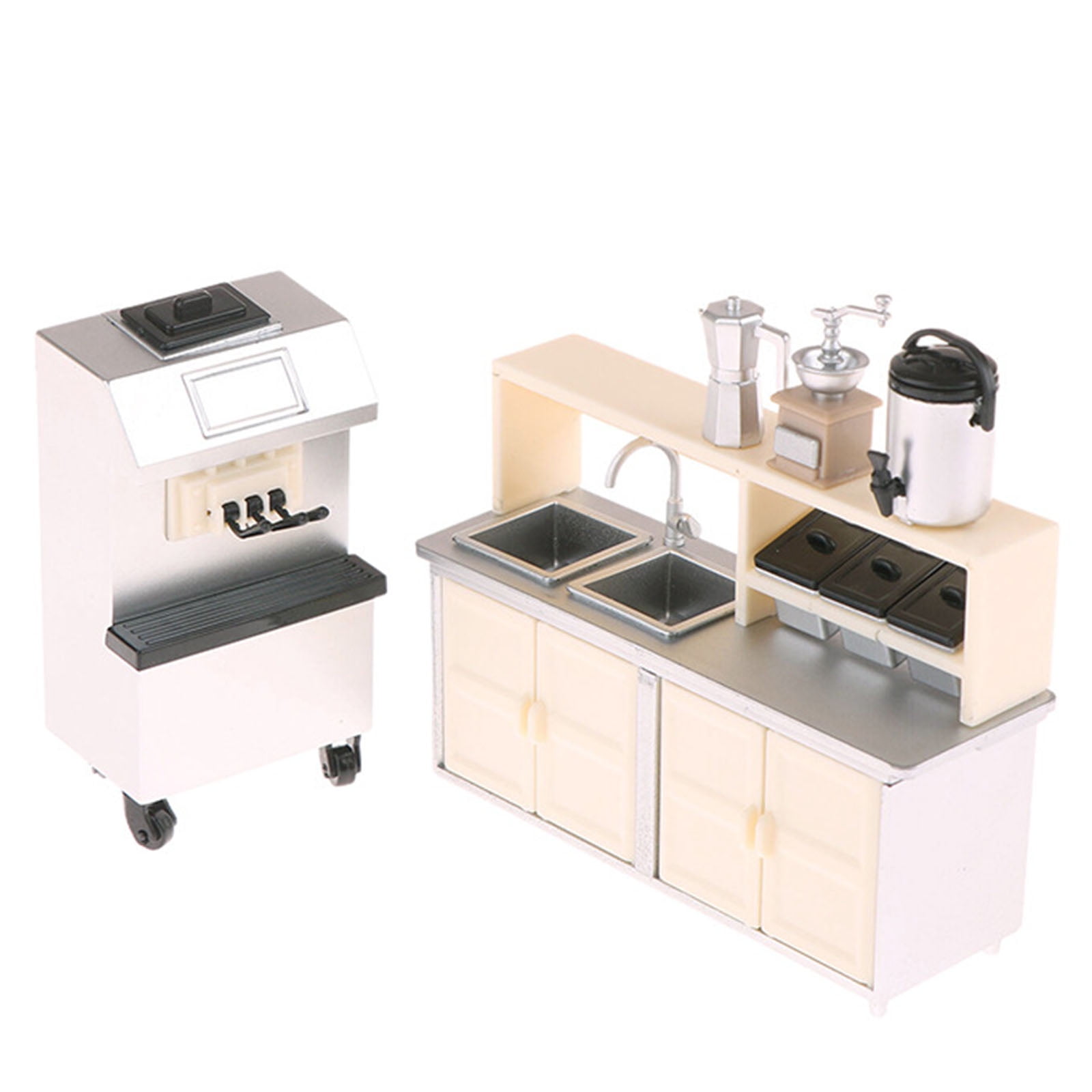 5Pcs Miniature Cafe Shop Model Figure Kits With Detailed Miniaturized ...