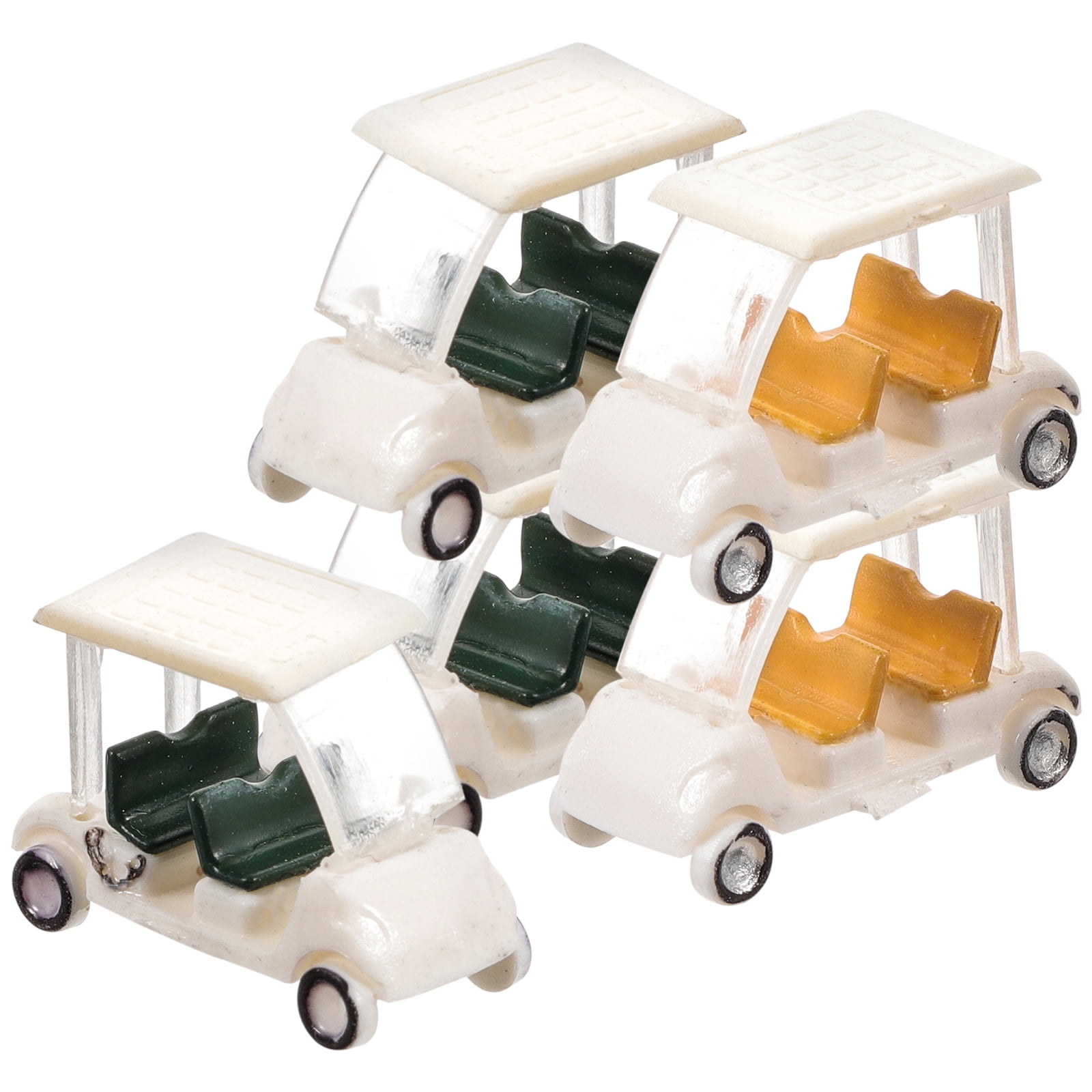 5Pcs Miniature Golf Cart Toys Car Models Simulation Golf Cart Vehicle ...