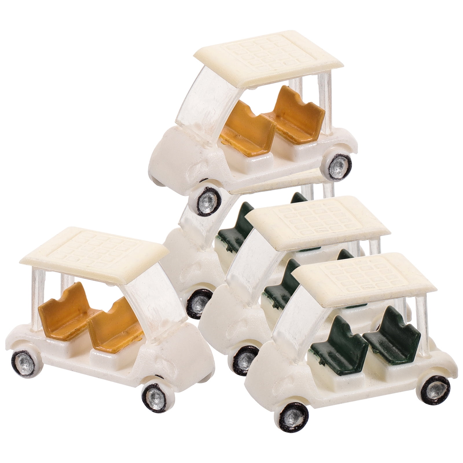 5Pcs Miniature Golf Cart Toys Car Models Simulation Golf Cart Vehicle ...