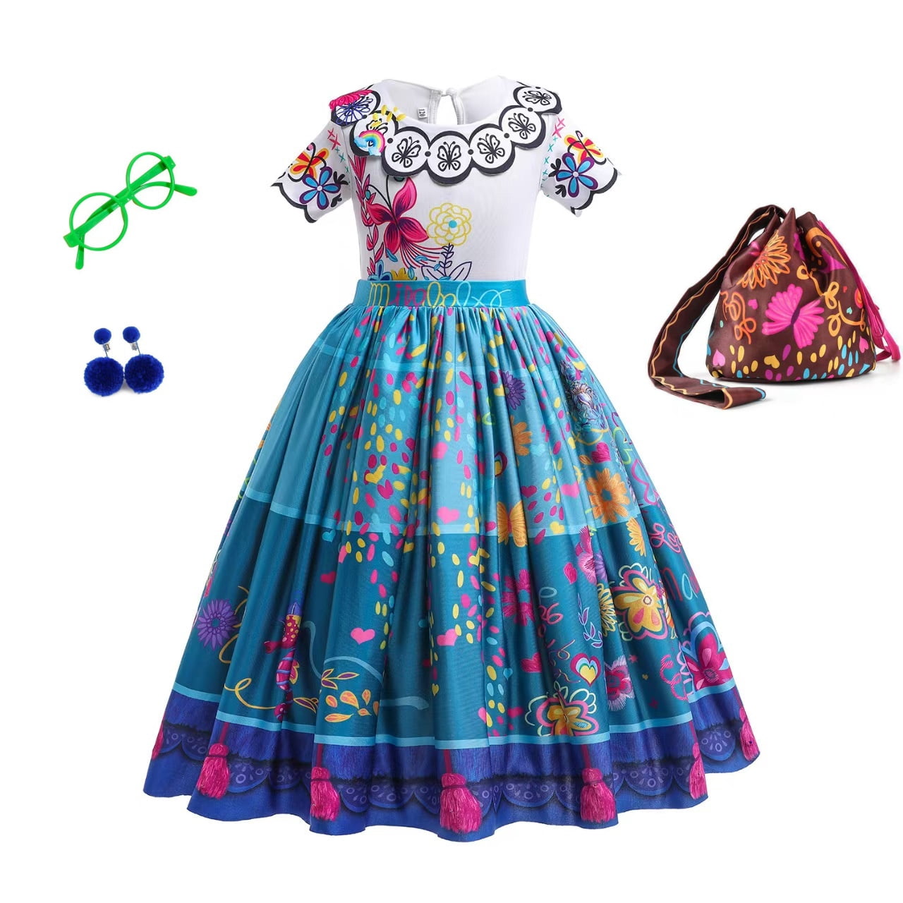 5Pcs Mirabel Costume for Girls Magic Family Dress Cosplay Princess ...