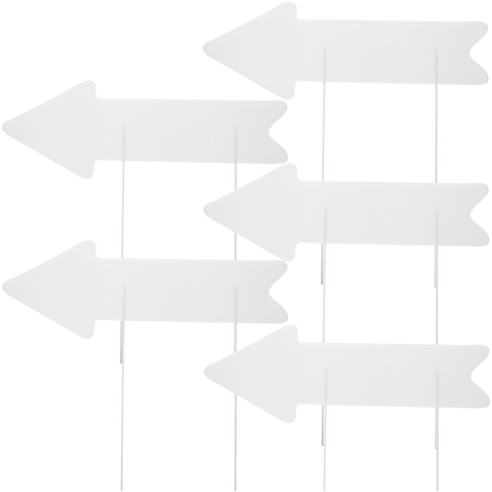 5Pcs Multi-function Blank Sign Lawn Directional Sign Blank Garden Lawn ...