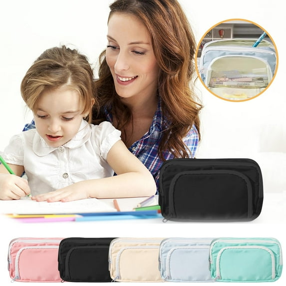 5Pcs Multi-layer Pencil Case under $5! Yannianjz Pen Bag, Multilayer ...