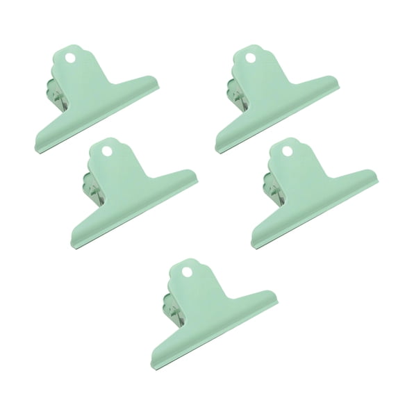 5Pcs Metal Document Clips Heavy Duty Steel Hinge Clip Paper Clamps For ...