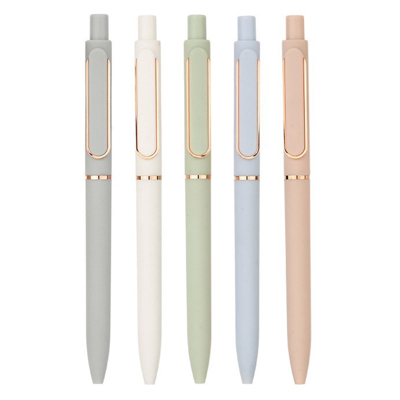 5Pcs Neutral Pen 0.5mm Point with Press Designs Retractable Writing ...