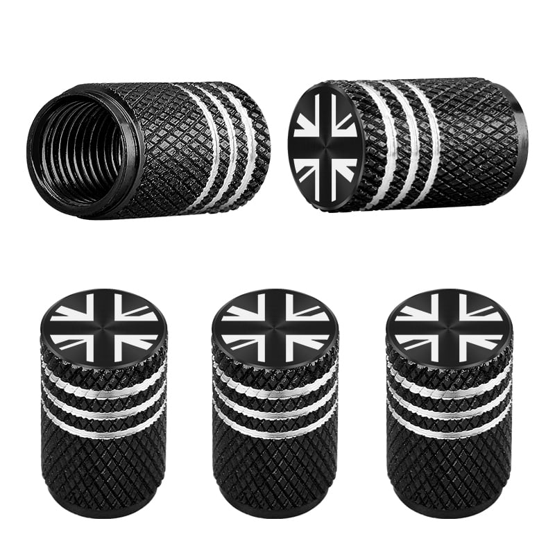 5Pcs New Metal Tire Valve Cap Car Tyre Air Stems Cover For Mini Cooper ...