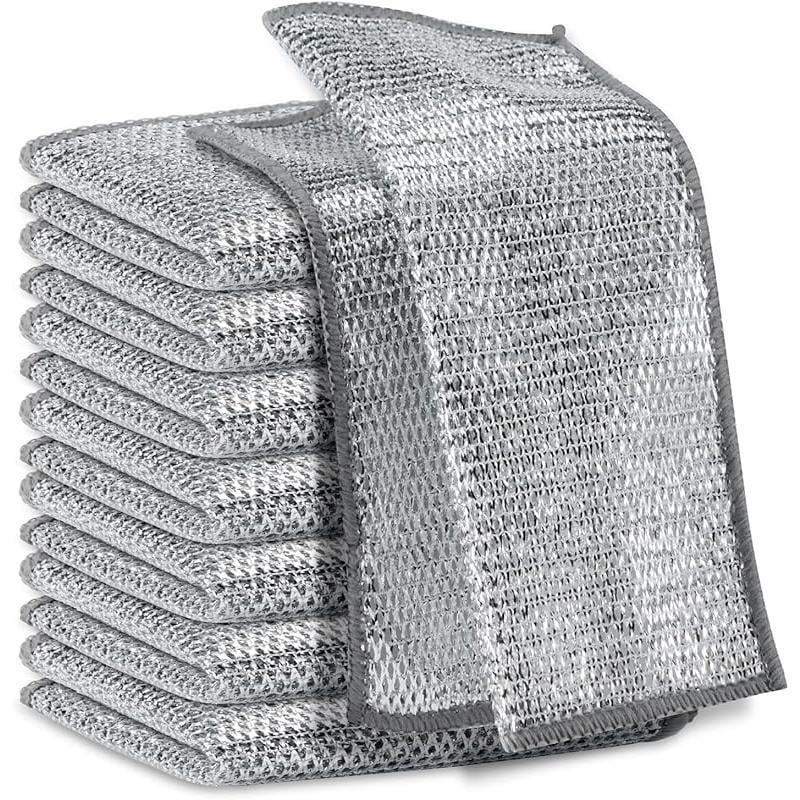 5Pcs Non Scratch Wire Dishcloth, Multipurpose Wire Dishwashing Rags ...