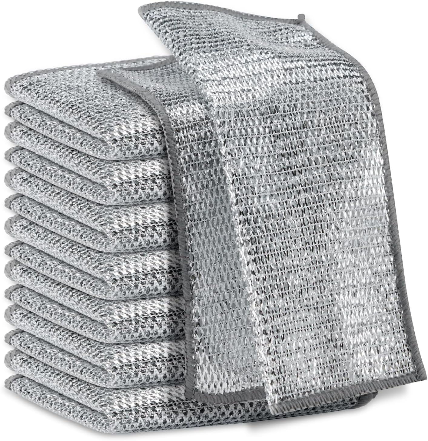 5Pcs Non Scratch Wire Dishcloth, Multipurpose Wire Dishwashing Rags ...