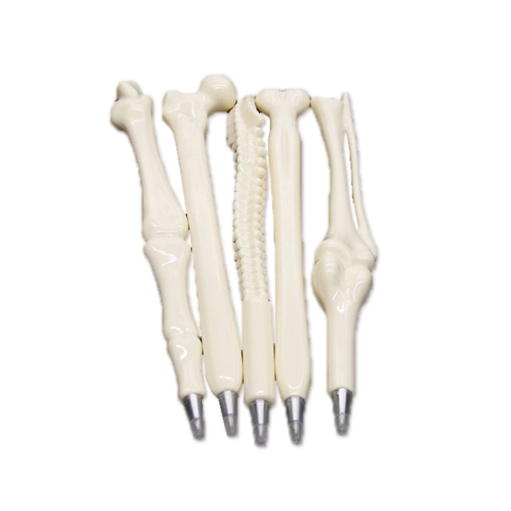 Worallymy Novelty Bone Shape Ballpoint Pens, Fine Point, 0.7 mm, Black ...