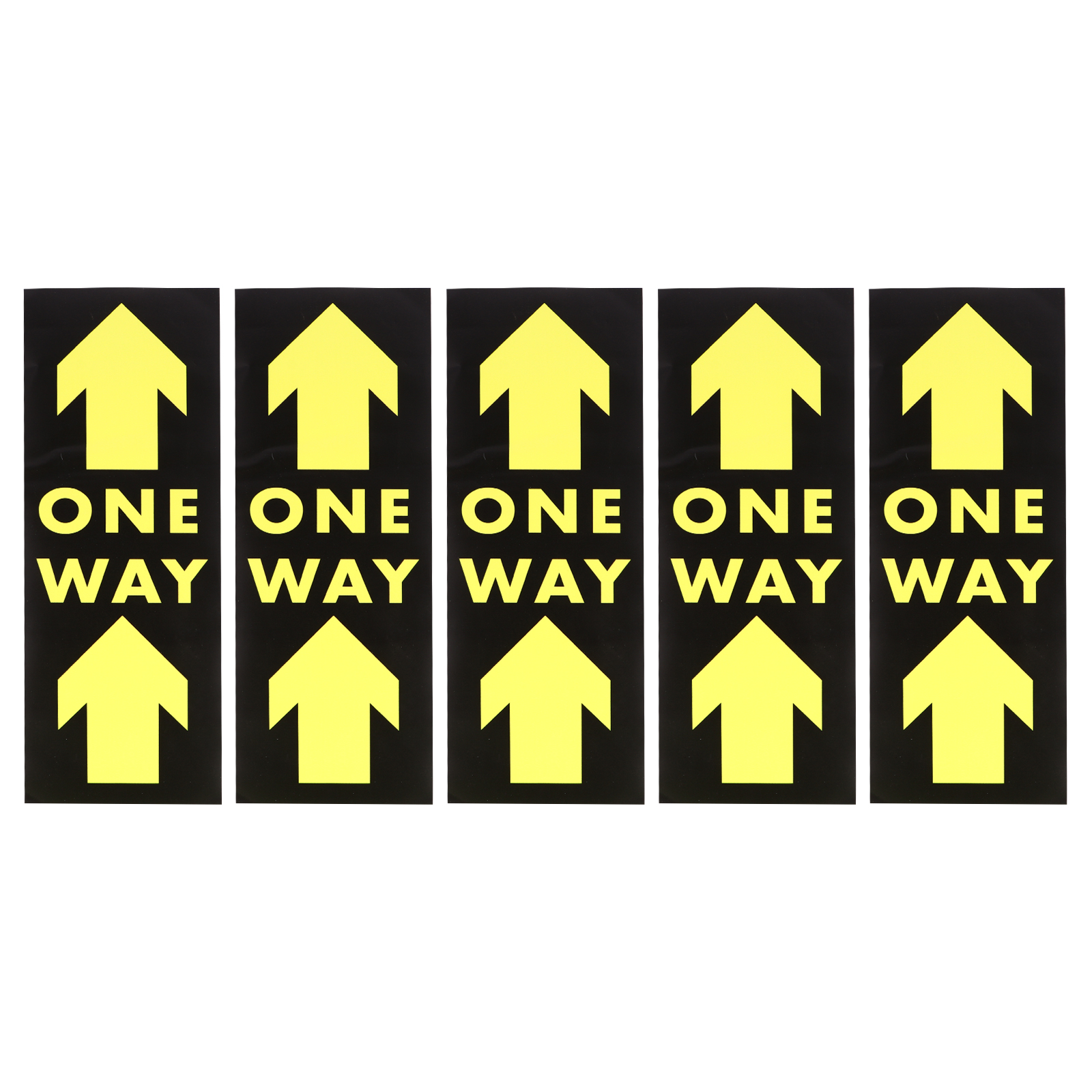 5Pcs One Way Floor Decals Social Distance Floor Stickers Warning Marker ...