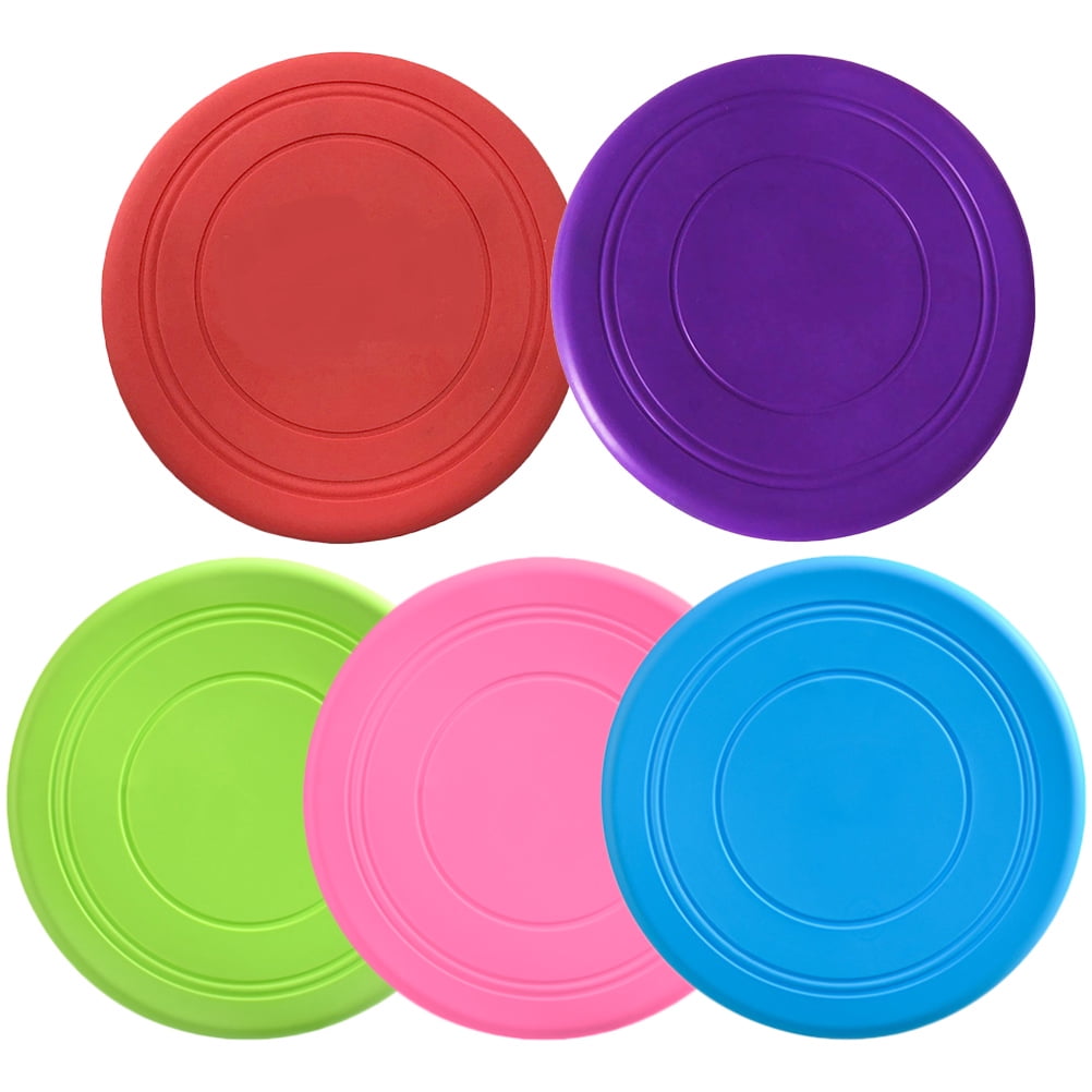 5Pcs Outdoor Dog Disc Toy Dog Chewing Toy Throwing Disc Toy Puppy ...