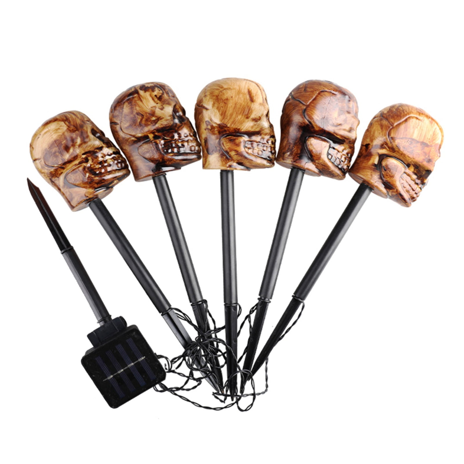 5Pcs Outdoor Halloween Skeleton Pathway Lights Stake Lights for ...