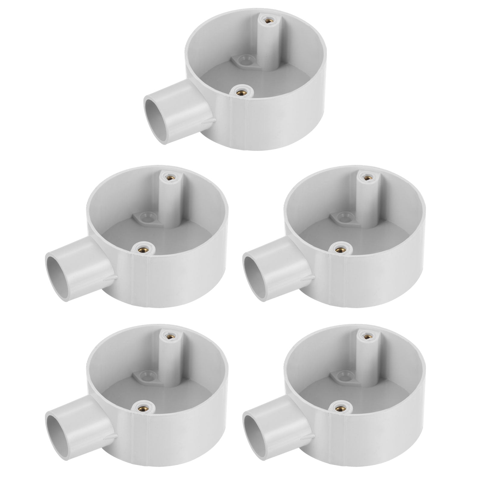 5Pcs PVC Conduit Box Junction Box 1 Way 20mm M4 x 0.7 Waterproof ...