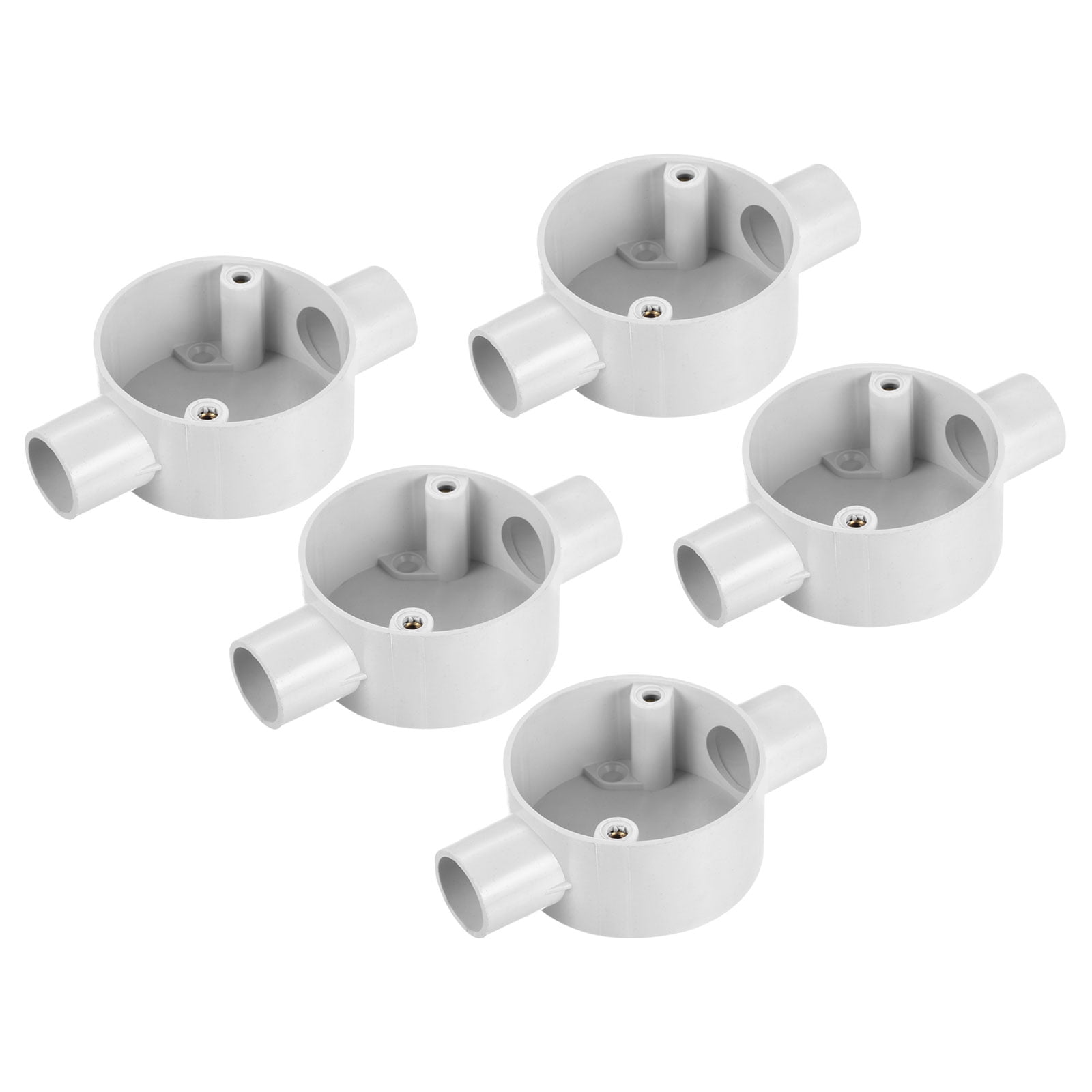 5Pcs PVC Conduit Box Junction Box 2 Way 20mm M4 x 0.7 Waterproof ...