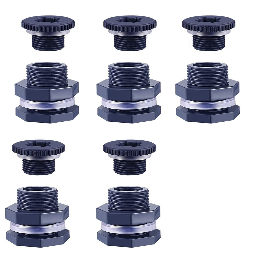 5Pcs PVC Plastic Water Tank Connector Garden Spigot Adapter 3/4inch ...