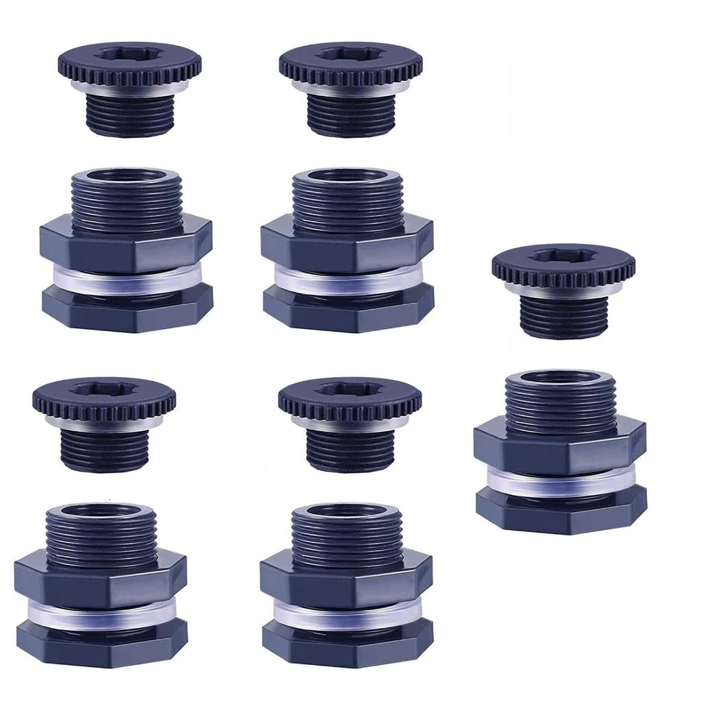 5Pcs PVC Plastic Water Tank Connector Garden Spigot Adapter For ...