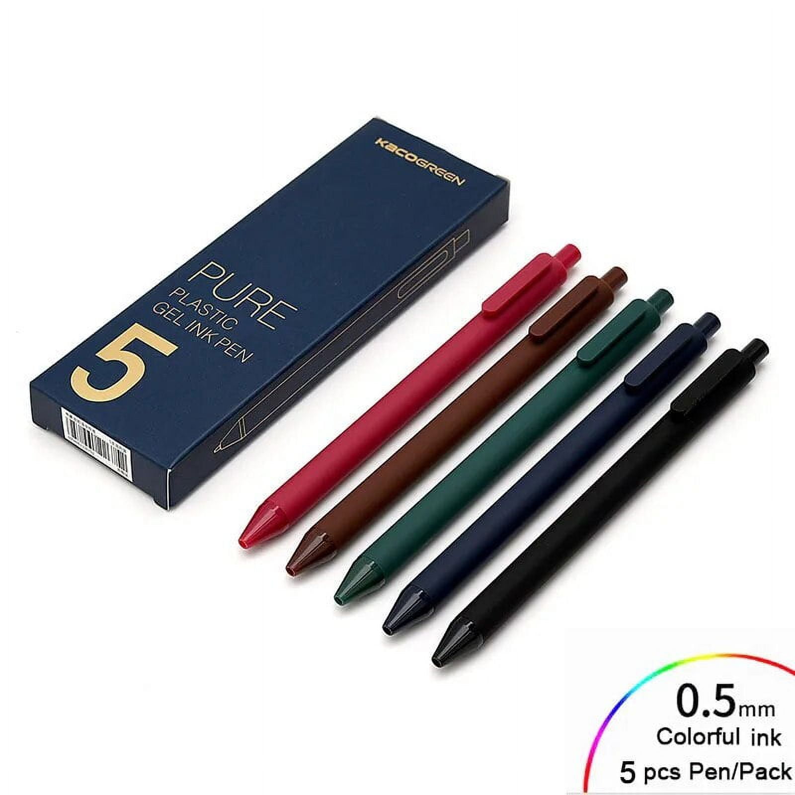 5Pcs/Pack Kaco Gel Pen Kawaii Push Sign Pens with Refill for Xiaomi Gel ...