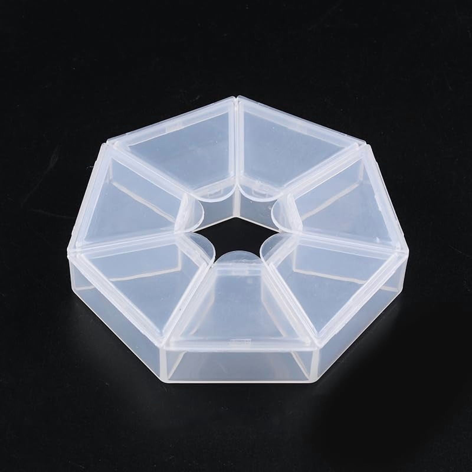5Pcs Plastic Beads Storage Containers Decorative Plastic Bottles Empty ...
