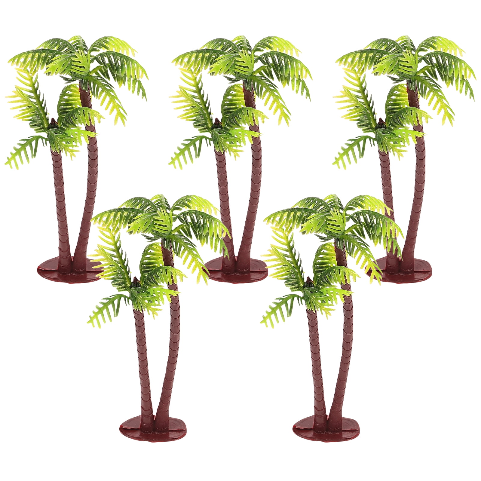 5-Pack Mini Plastic Coconut Palm Tree Plant Pots for Bonsai, Craft ...