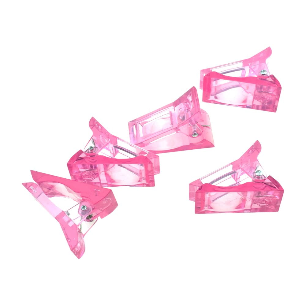 5Pcs Plastic Nail Tips Clip Quick Building Poly gel Nail Forms UV LED ...