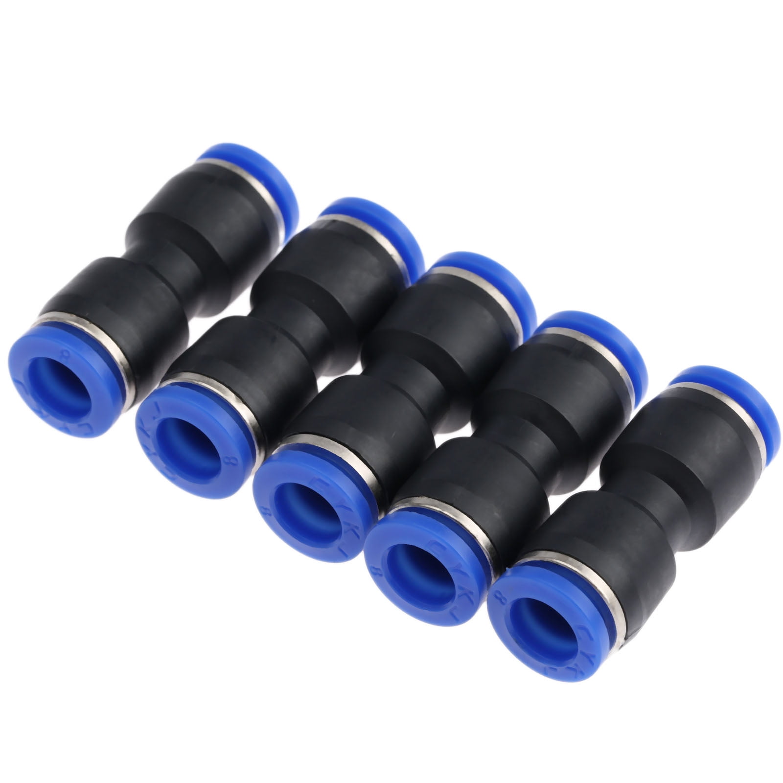 5Pcs Plastic Pneumatic Straight Connectors Push In Pneumatic Fittings ...