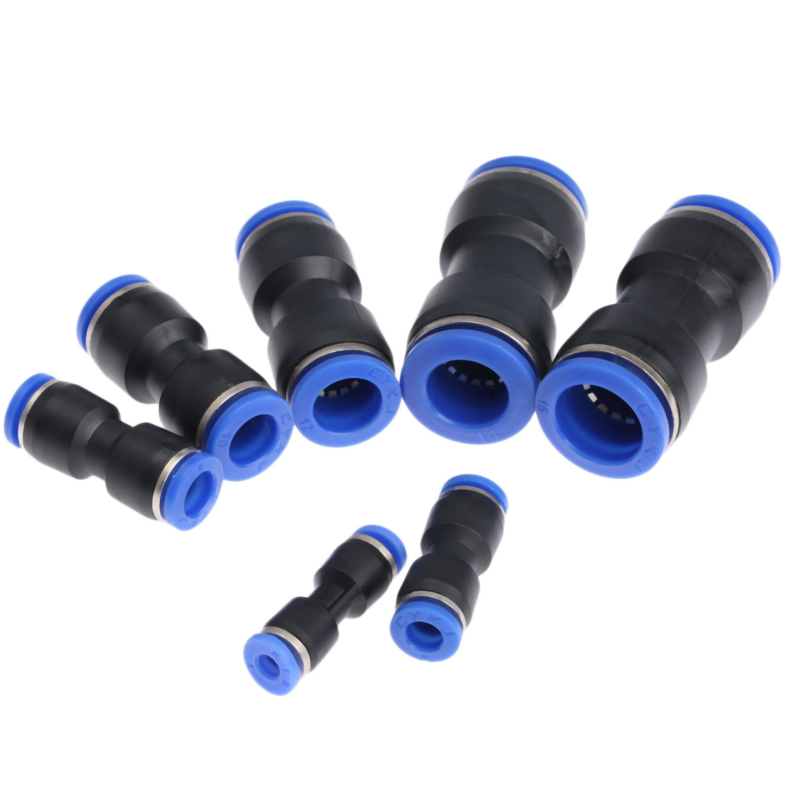 5Pcs Pneumatic Straight Union Connectors Push in Pneumatic Fittings for ...