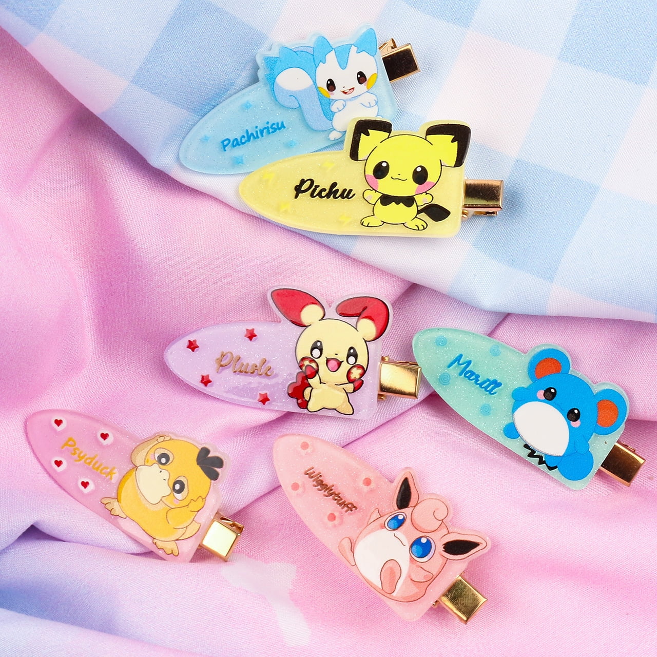 5Pcs Pokemon Hair Clips- Styling Duck Bill Clips Alligator Hair ...