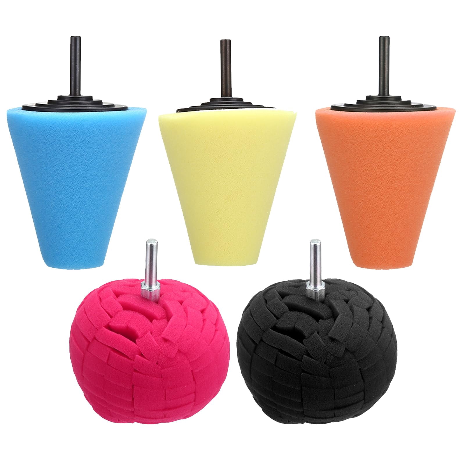 5Pcs Polishing Foam Sponge Polishing Balls Wheel Cleaning Tools Car ...