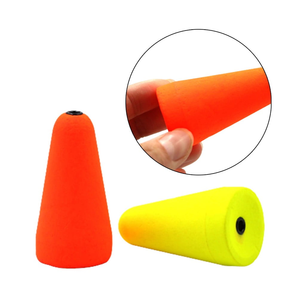 5Pcs Popping Floats Fluorescent Bobber Buoys Cork Float Fishing Rigging ...