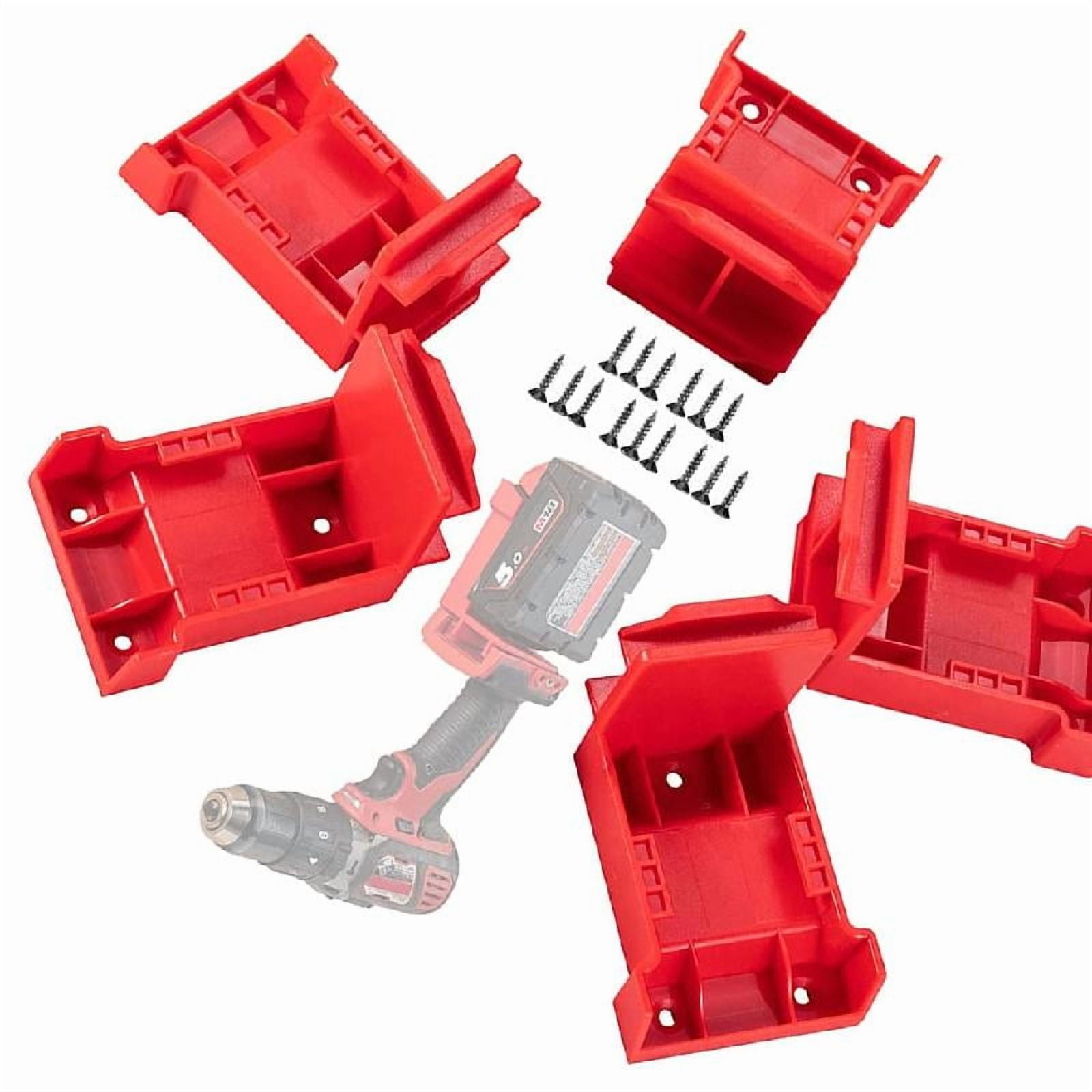 5Pcs Power Tool Holder Battery Mount Hanger Stand for 18V/20V Battery ...
